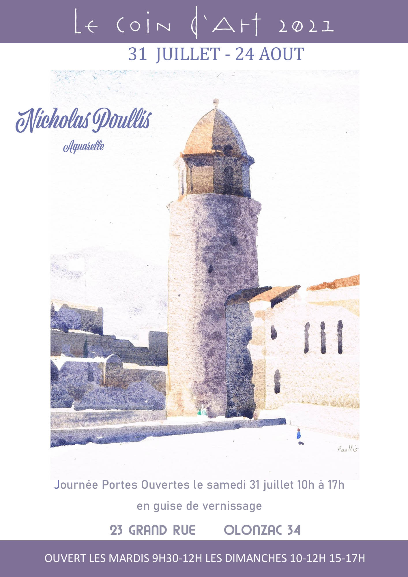 Nicholas Poullis, au Coin d'Art - Eurocultures en Corbières